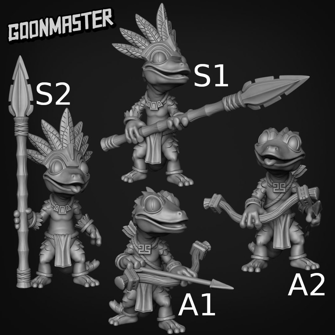 Gecko Warrior - Goonmaster | Miniature | Wargaming | Roleplaying Games ...