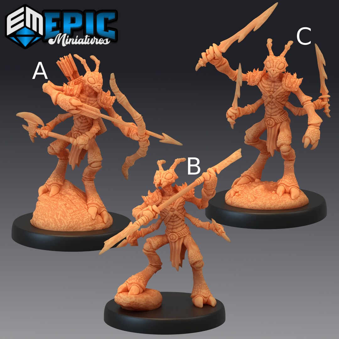Insectoid Ant Warrior - Epic Miniatures | 32mm | Formian | Archer ...