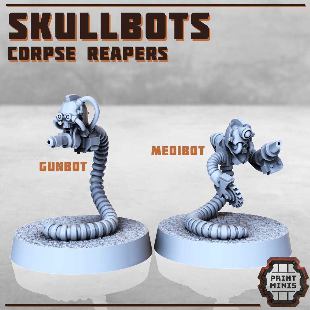 Skullbots, Flying Skull Robot - Print Minis | Sci Fi | Light Infantry ...