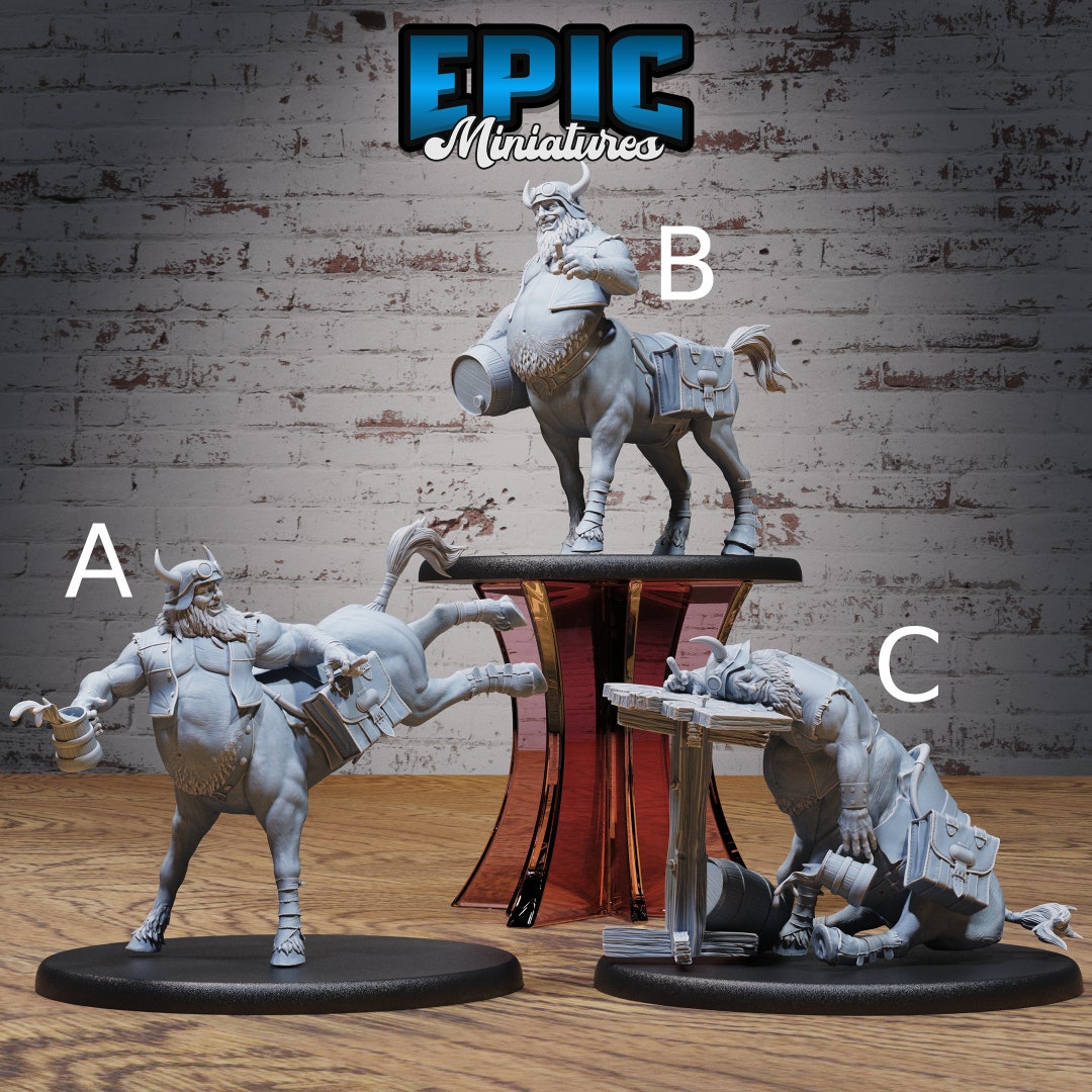 Drunk Centaur - Epic Miniatures | Ninth Age | 32mm | Nightsky Carnival ...