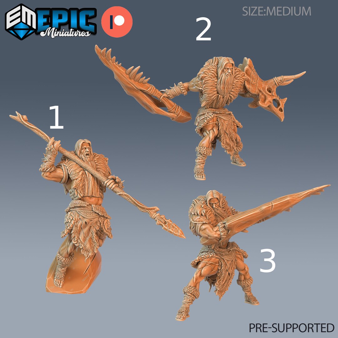 Caveman Barbarian Epic Miniatures 28mm 32mm Prehistoric Neanderthal - Etsy