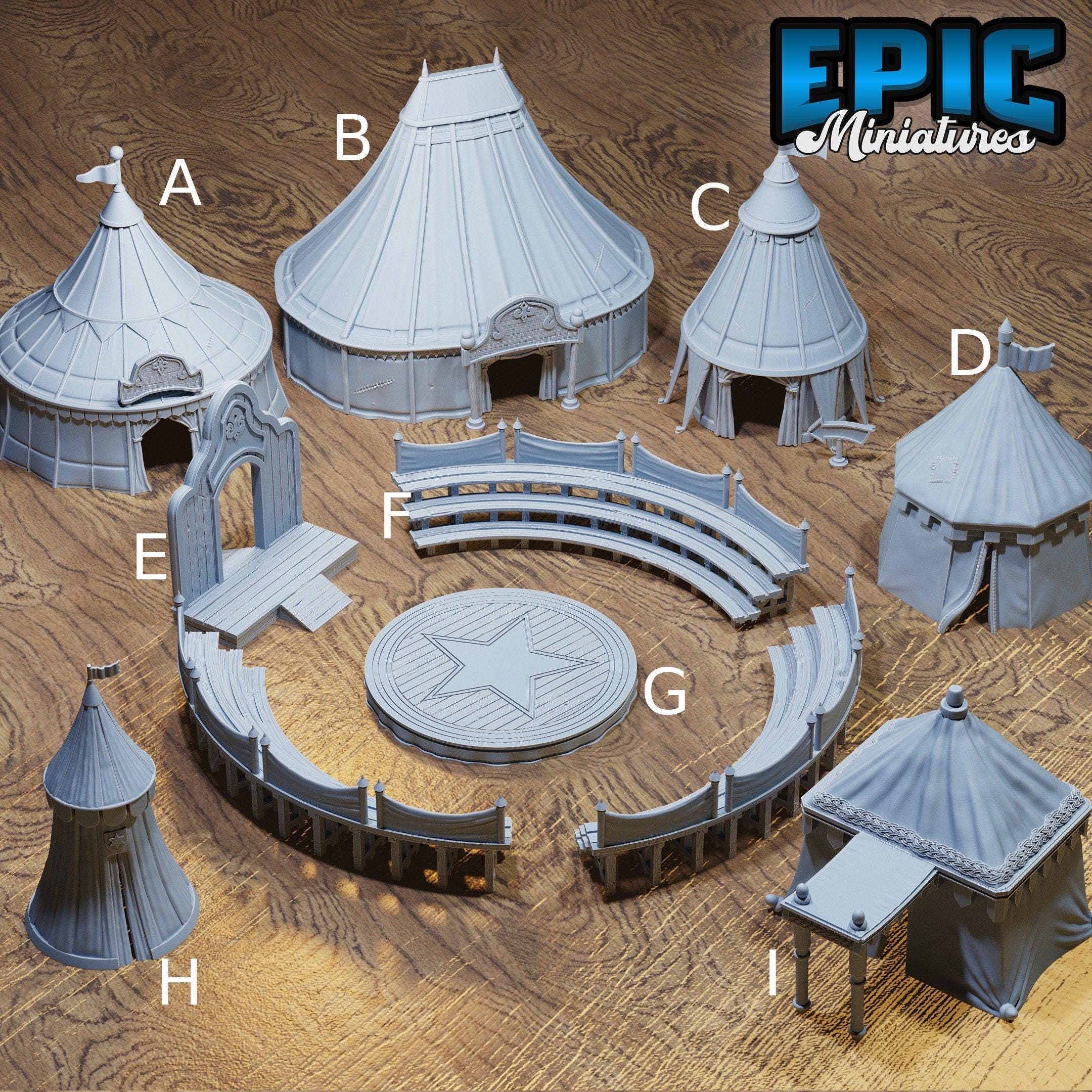 Carnival Tents - Epic Miniatures | 28mm and 32mm | Wargaming | Dnd ...