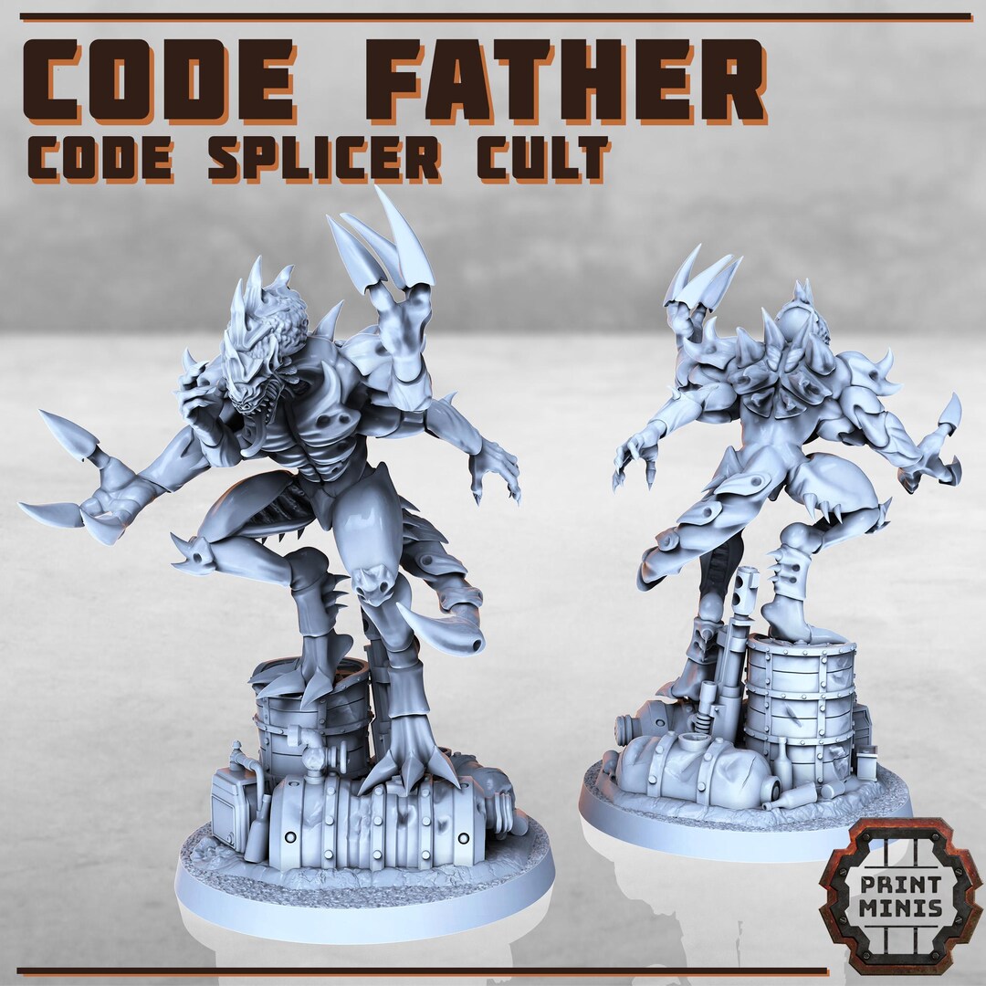 Code Father, Code Splicer Cult Alien- Print Minis | Sci Fi | 28mm ...