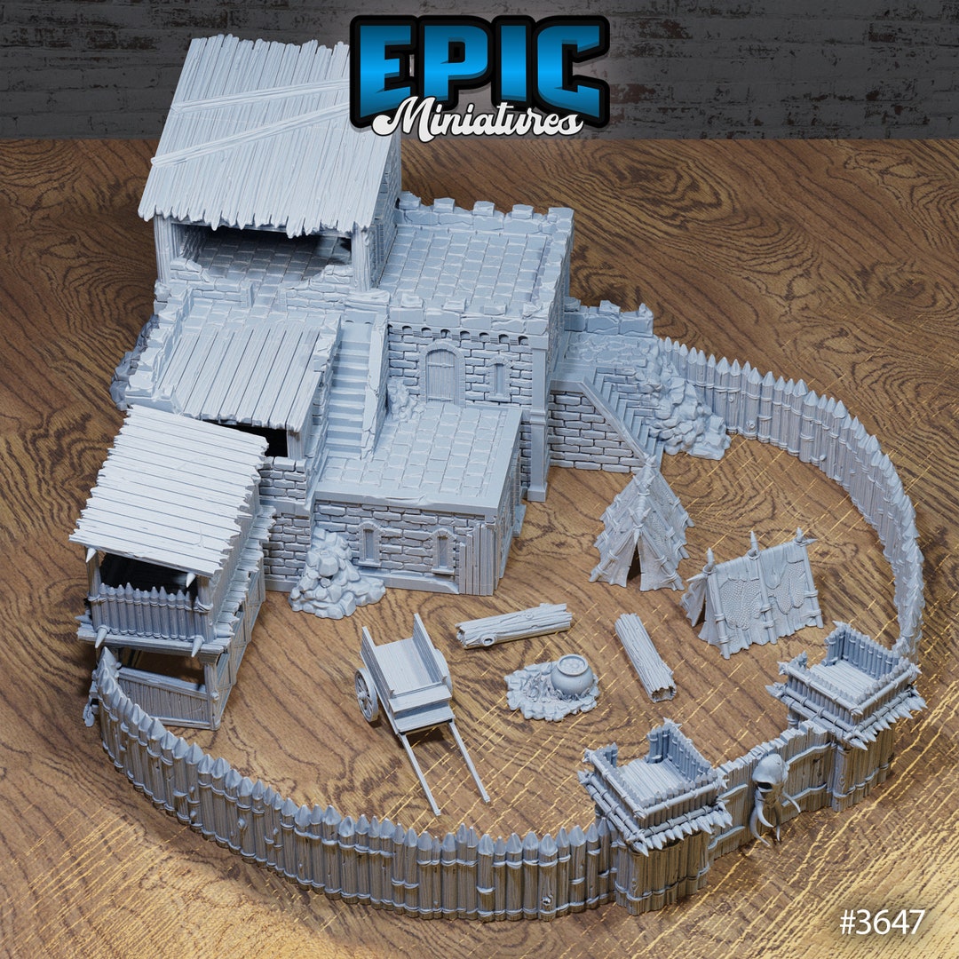 Bandit Stronghold Epic Miniatures 28mm 32mm Bandit Camp Castle Fort ...