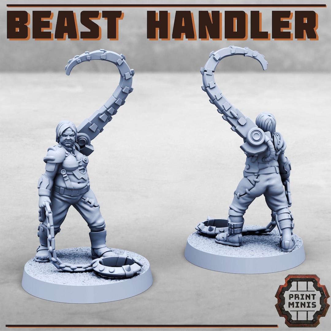 Beast Handler - Print Minis | 28mm and 32mm | Wargaming | Dnd ...