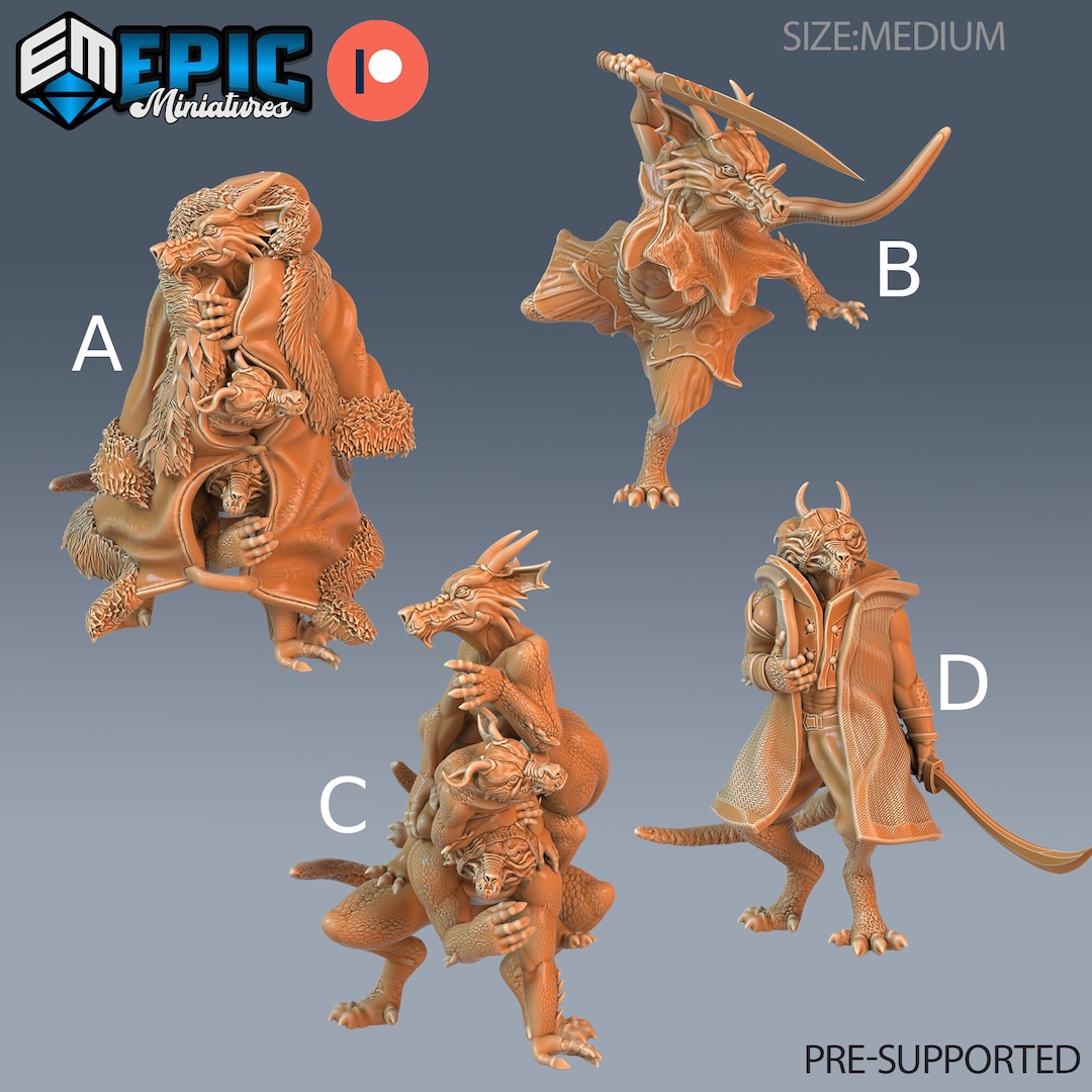 Winter Kobold Spies - Epic Miniatures | 32mm | 3 Kobolds in a ...