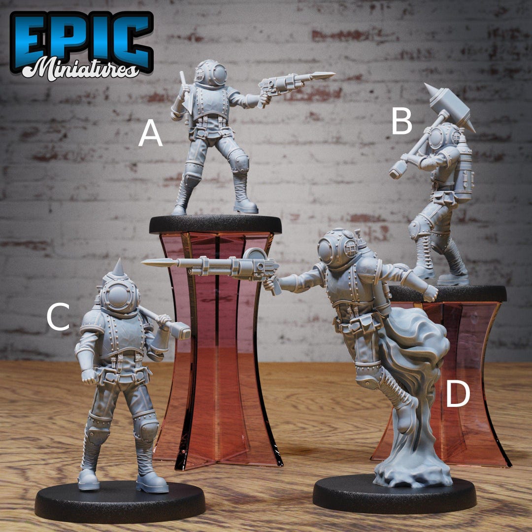 Pressure Diver - Epic Miniatures | 28mm and 32mm | Wargaming | Dnd ...