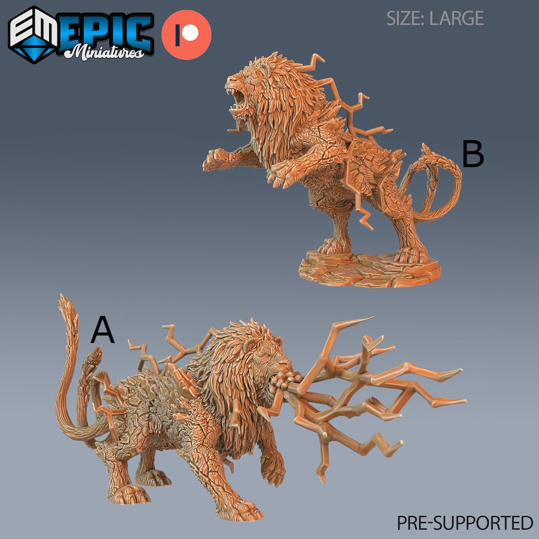 Thunder Lion Epic Miniatures 32mm Lightning Elemental - Etsy