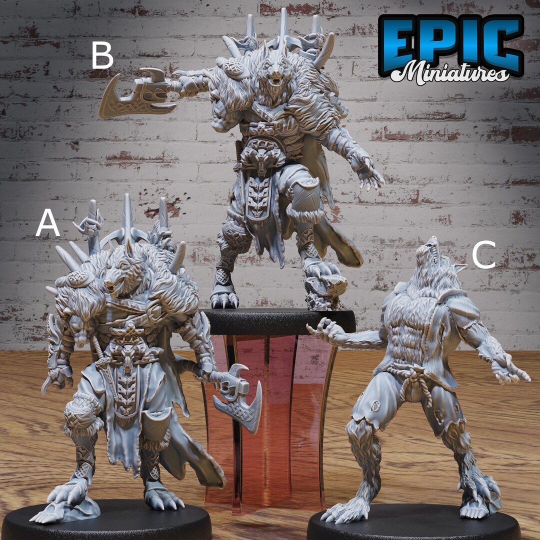 Werewolf Beast King - Epic Miniatures | 28mm and 32mm | Wargaming | Dnd ...