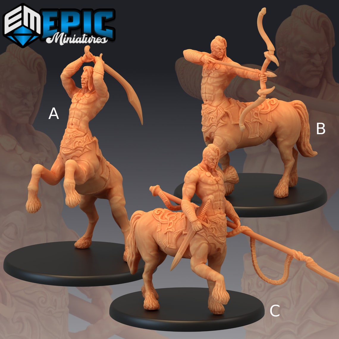 Centaur Epic Miniatures D&D Wargaming Roleplaying | Etsy