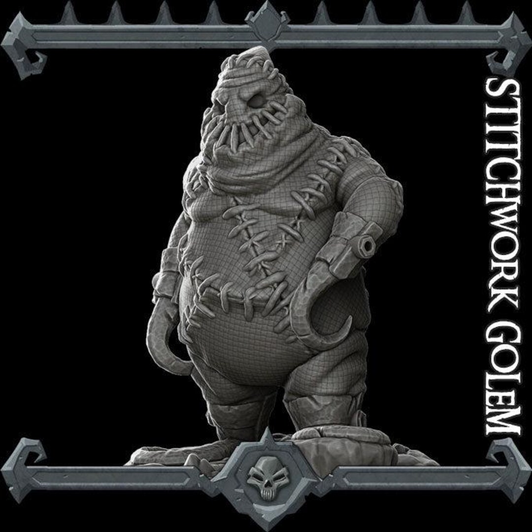 Stitchwork Golem - Rocket Pig Games | 28mm and 32mm | Wargaming | Dnd ...