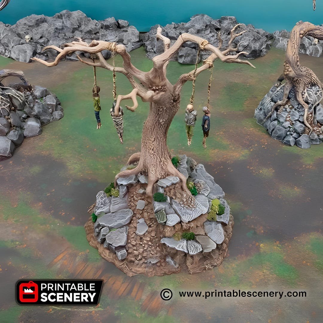 Hangman Tree. Shadowfey Wilds, 15mm, 28mm, 32mm - Printable Scenery ...