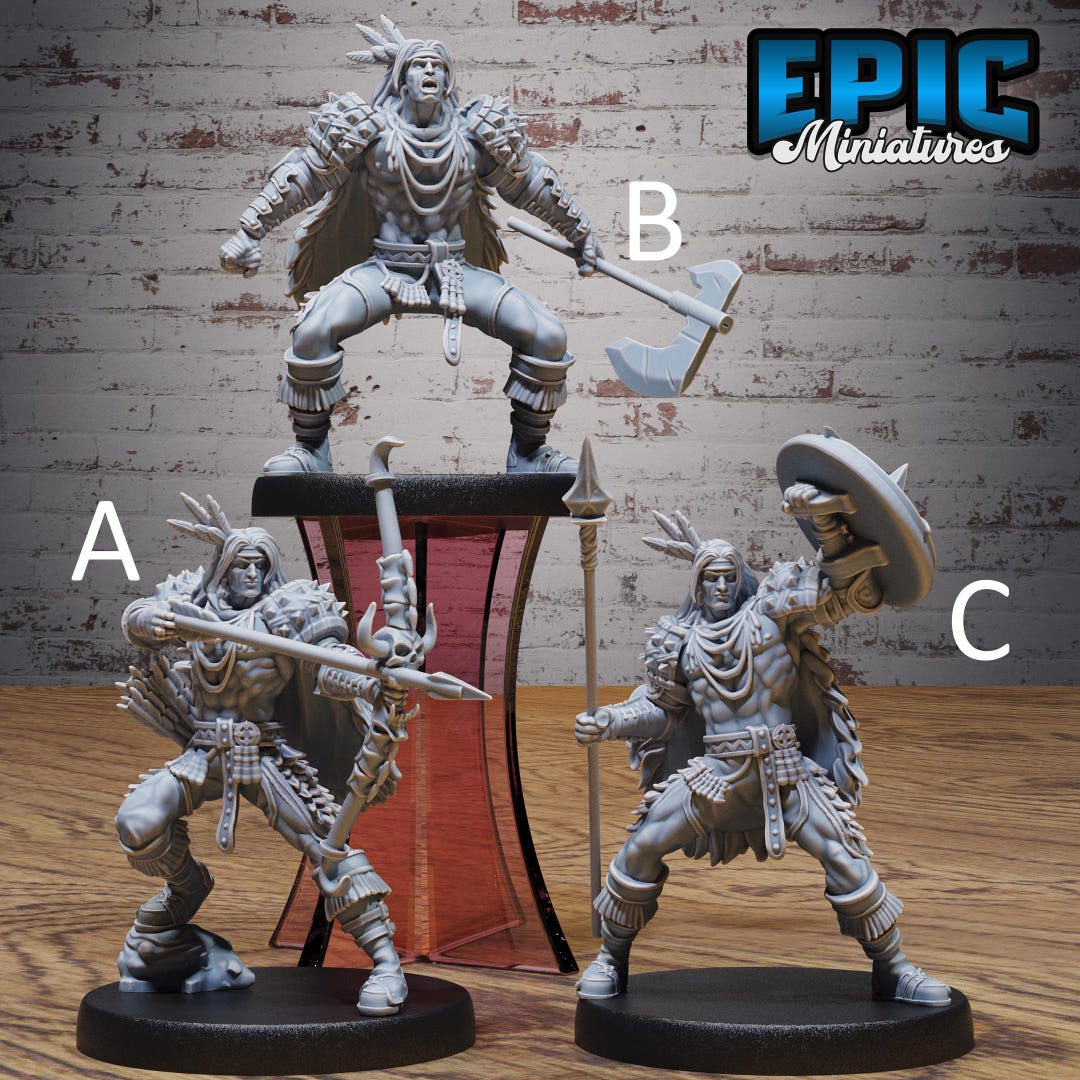 Native Adventurer - Epic Miniatures | Native Magic | 28mm and 32mm ...