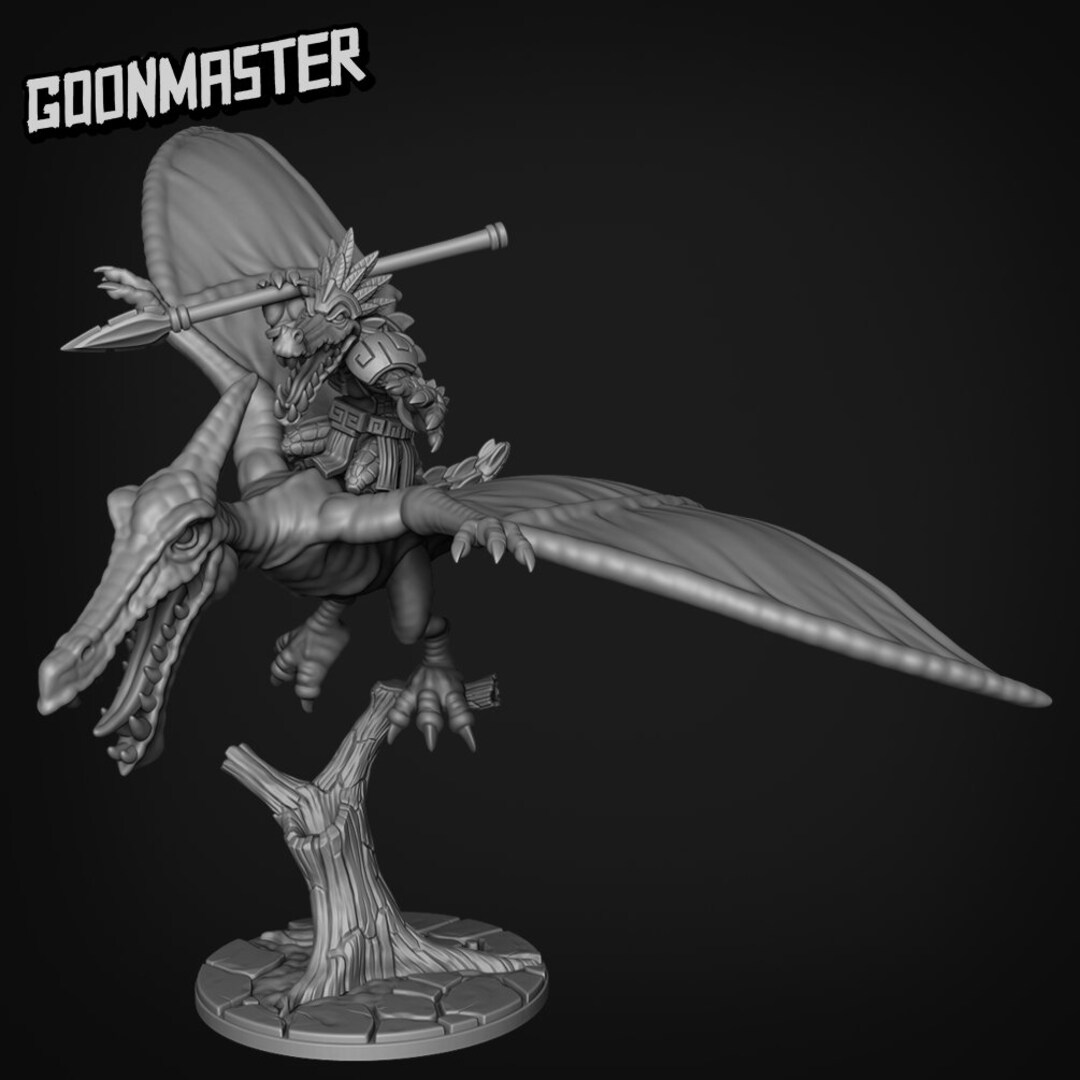 Pterodactyl Flying Mount Goonmaster Miniature Wargaming - Etsy