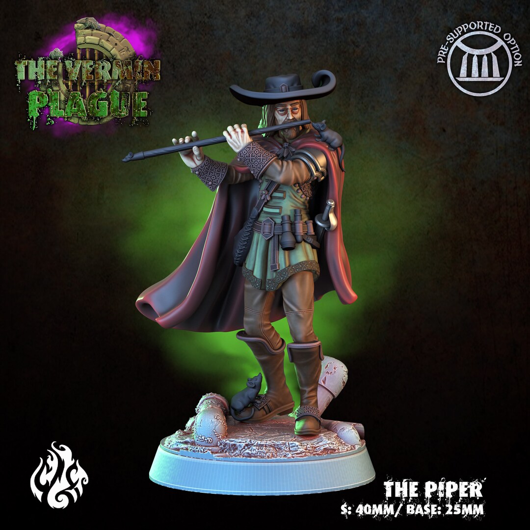 The Piper Crippled God Foundry The Vermin Plague 32mm Pied Piper Of