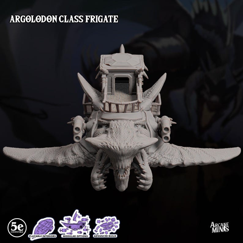 Argolodon Class Frigate, Sky Shark Airship - Sordane Publishing | 28mm ...