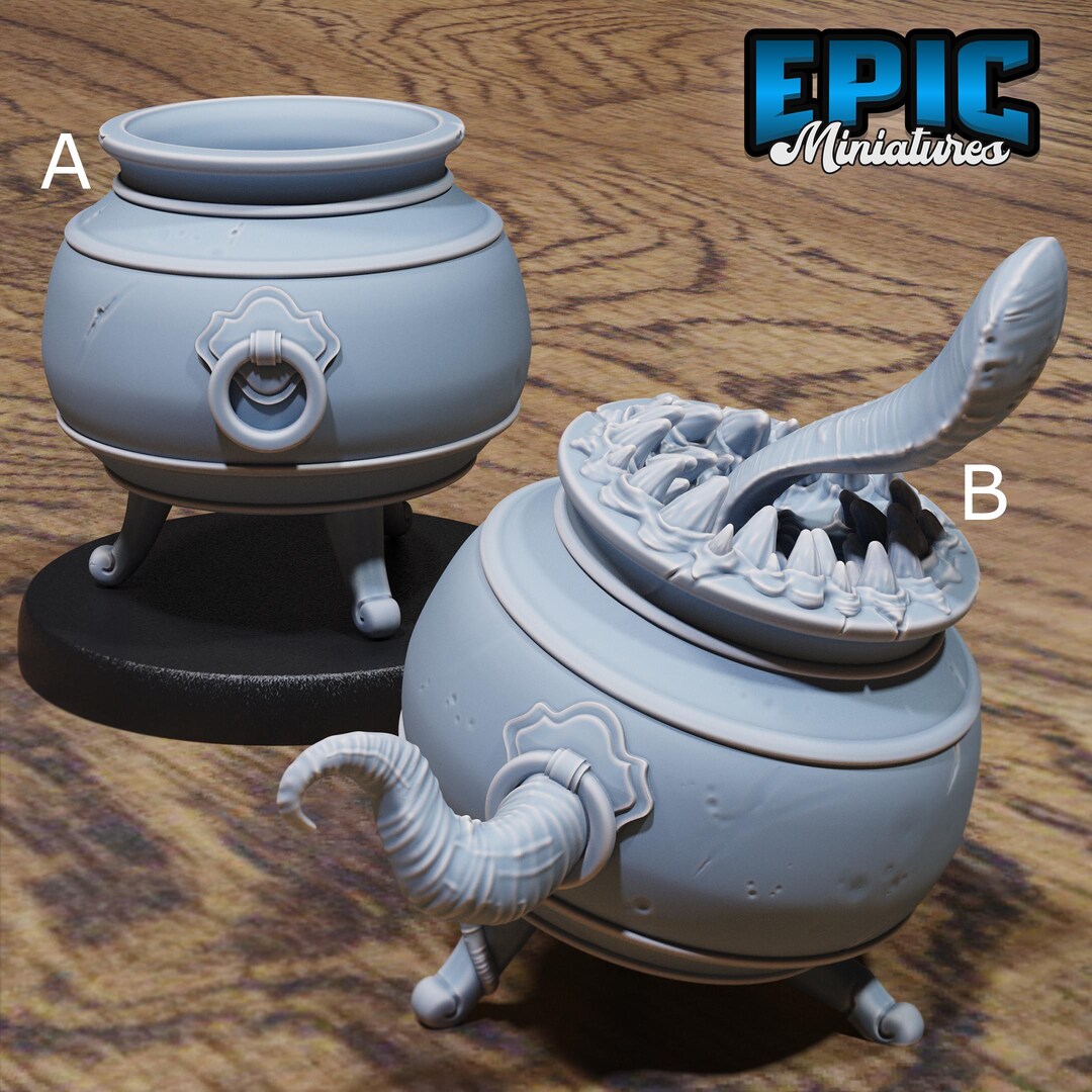Mimic Cauldron - Epic Miniatures | Safari Tour | 28mm | 32mm | Pot ...