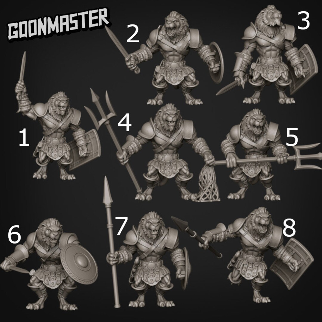 Lion Warrior- Goonmaster | Legendary Lions Miniature | Wargaming ...