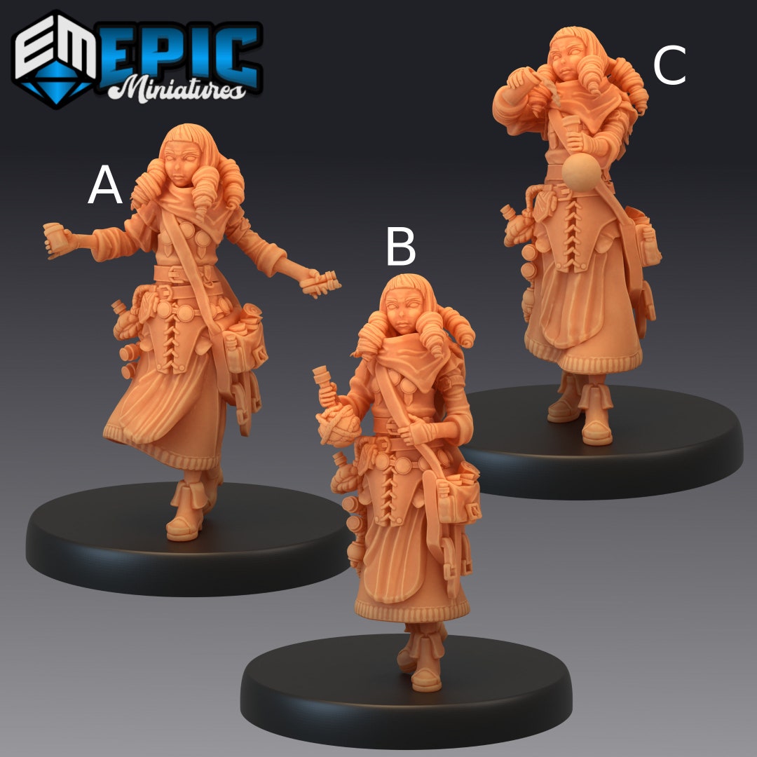 Female Alchemist - Epic Miniatures | Pathfinder | Wargaming ...