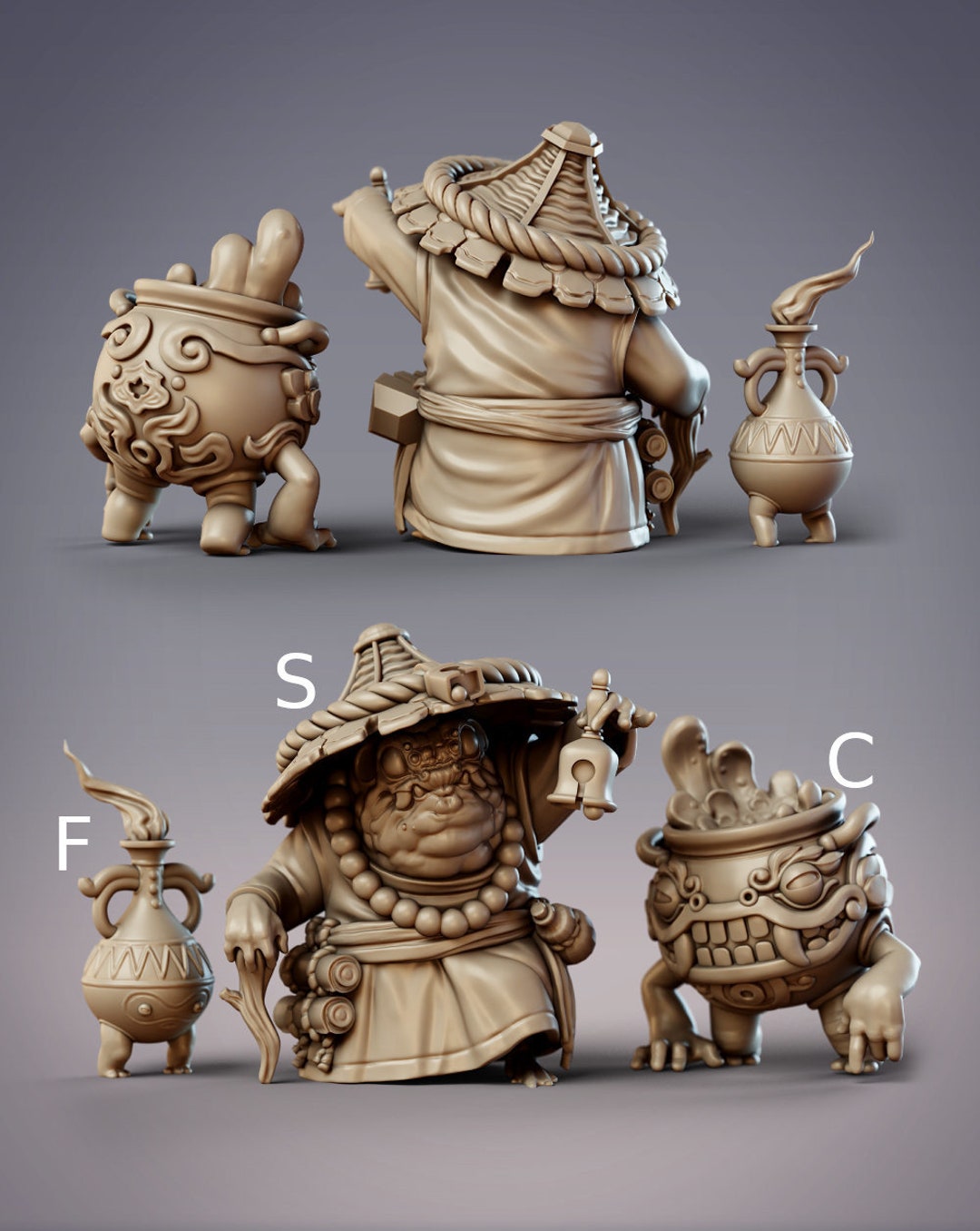 Hikiga Spirit Binder Sarashino, Giant Toadfolk Shaman Cobramode ...
