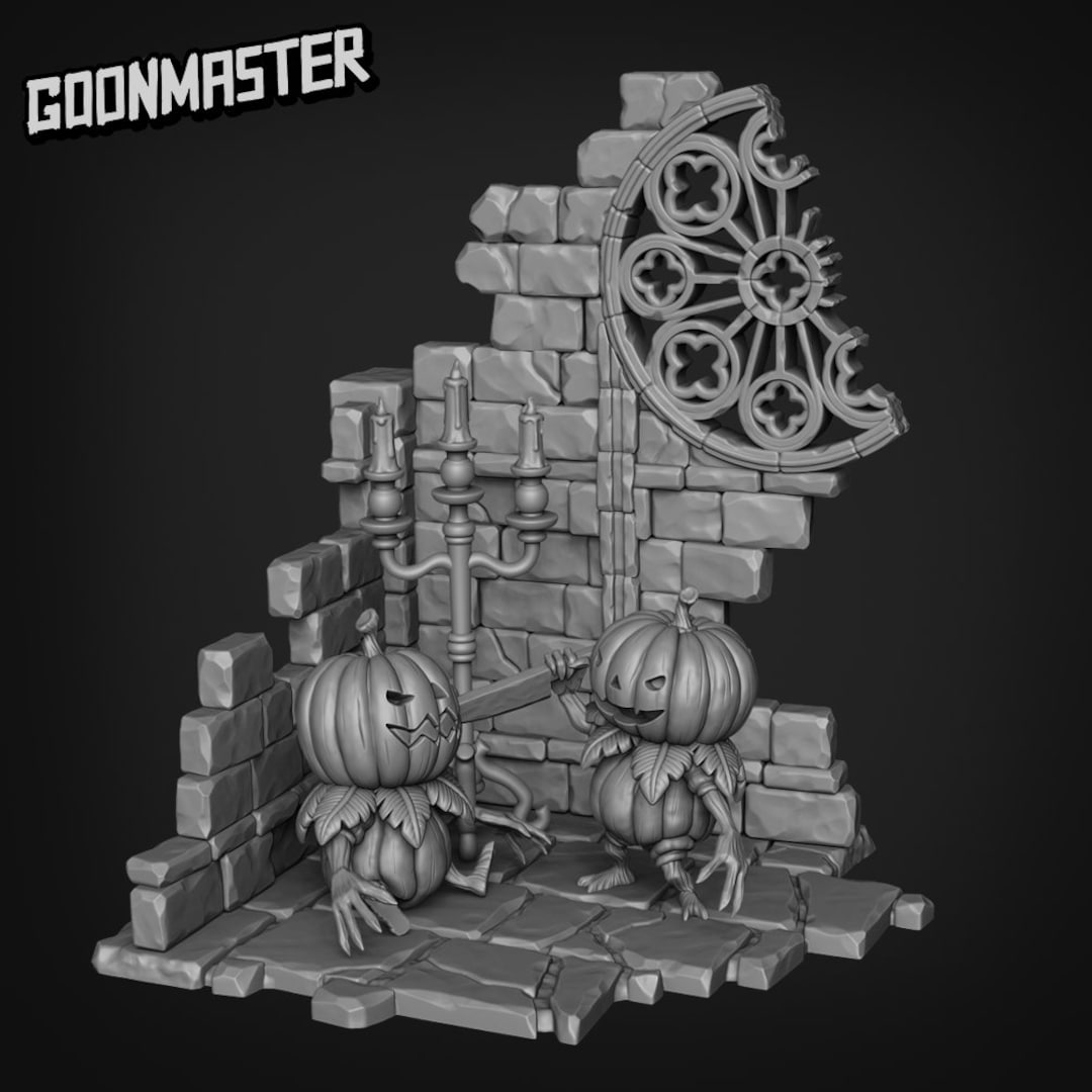 Lumpkin, Pumpkin Folk Diorama - Goonmaster | Miniature | Spooky Town ...