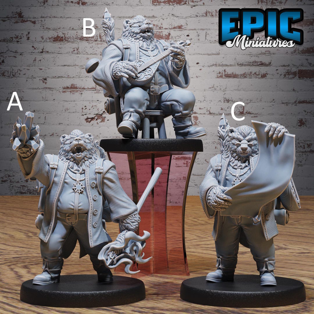 Bear Bard - Epic Miniatures | 28mm and 32mm | Wargaming | Dnd ...