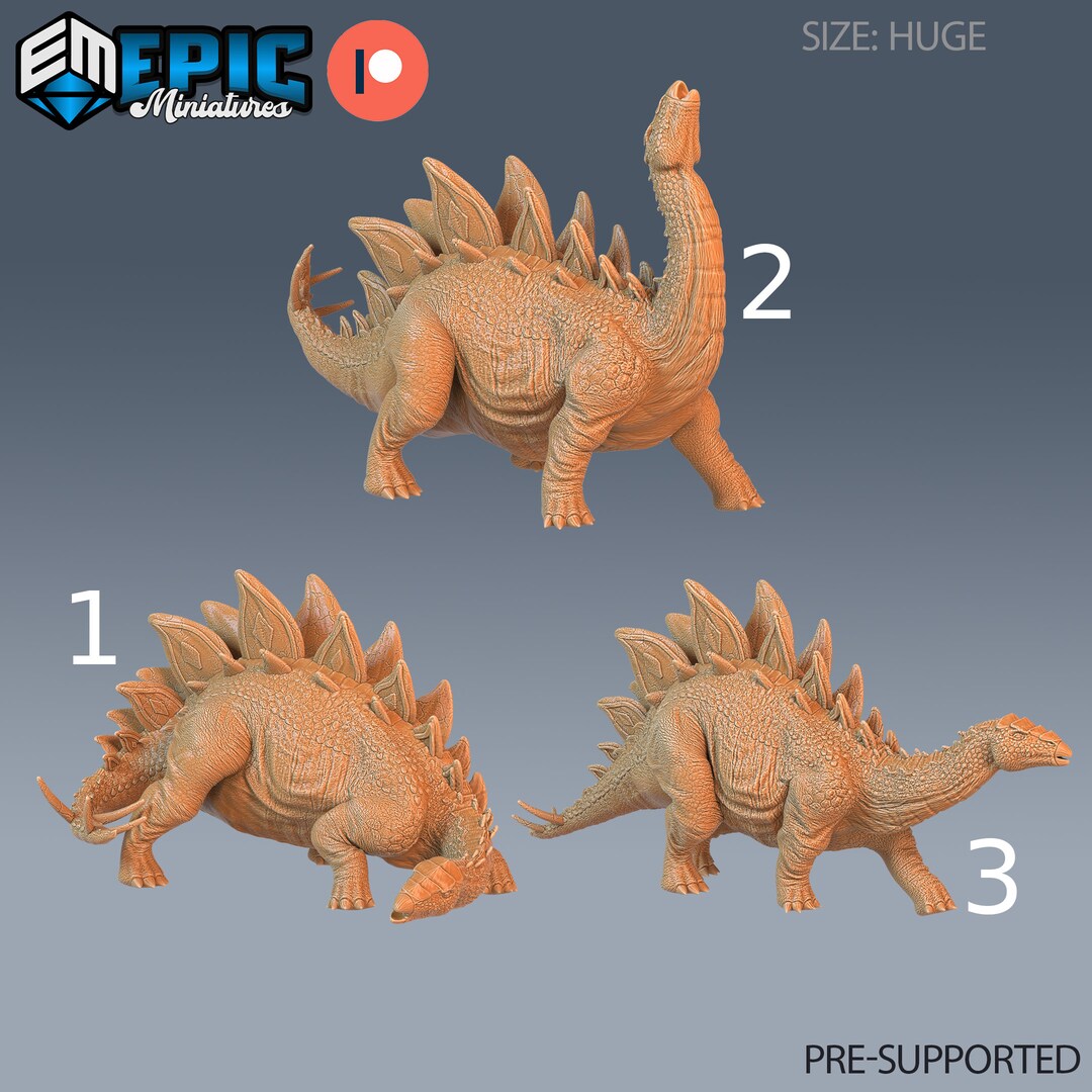 Stegosaurus Epic Miniatures 28mm 32mm Dinosaur Prehistoric - Etsy