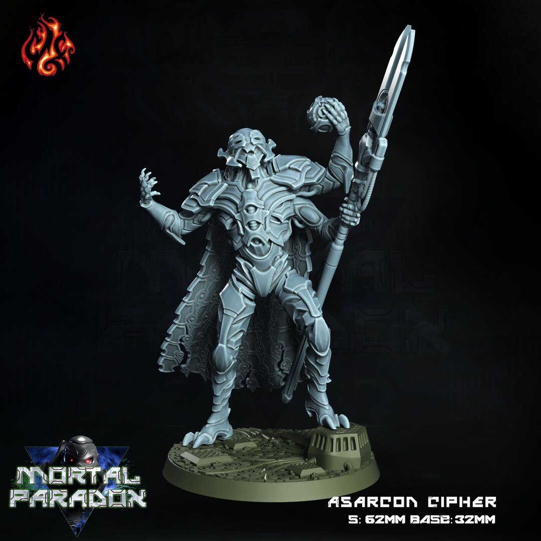 Asarcon Cipher, Robot Lord Crippled God Foundry Mortal Paradox 32mm ...