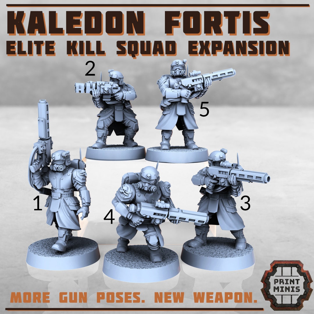 Kaledon Fortis Elite Troops Expansion - Print Minis | Sci Fi | Light ...