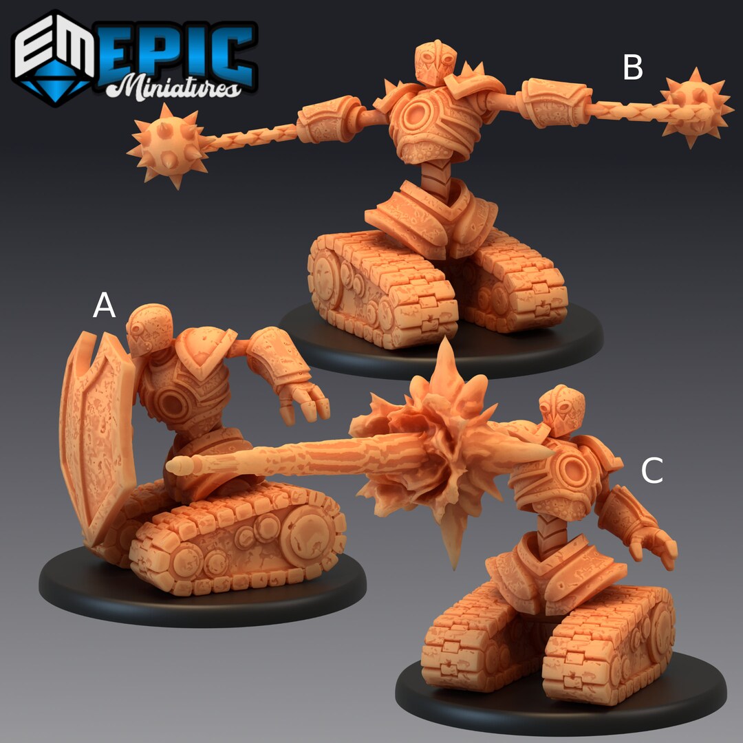 Assault Tank - Epic Miniatures | D&D | 32mm | Steampunk | Warforged ...