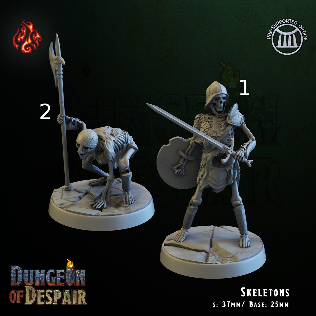 Skeleton - Crippled God Foundry, Dungeon of Despair | 32mm | Evil ...