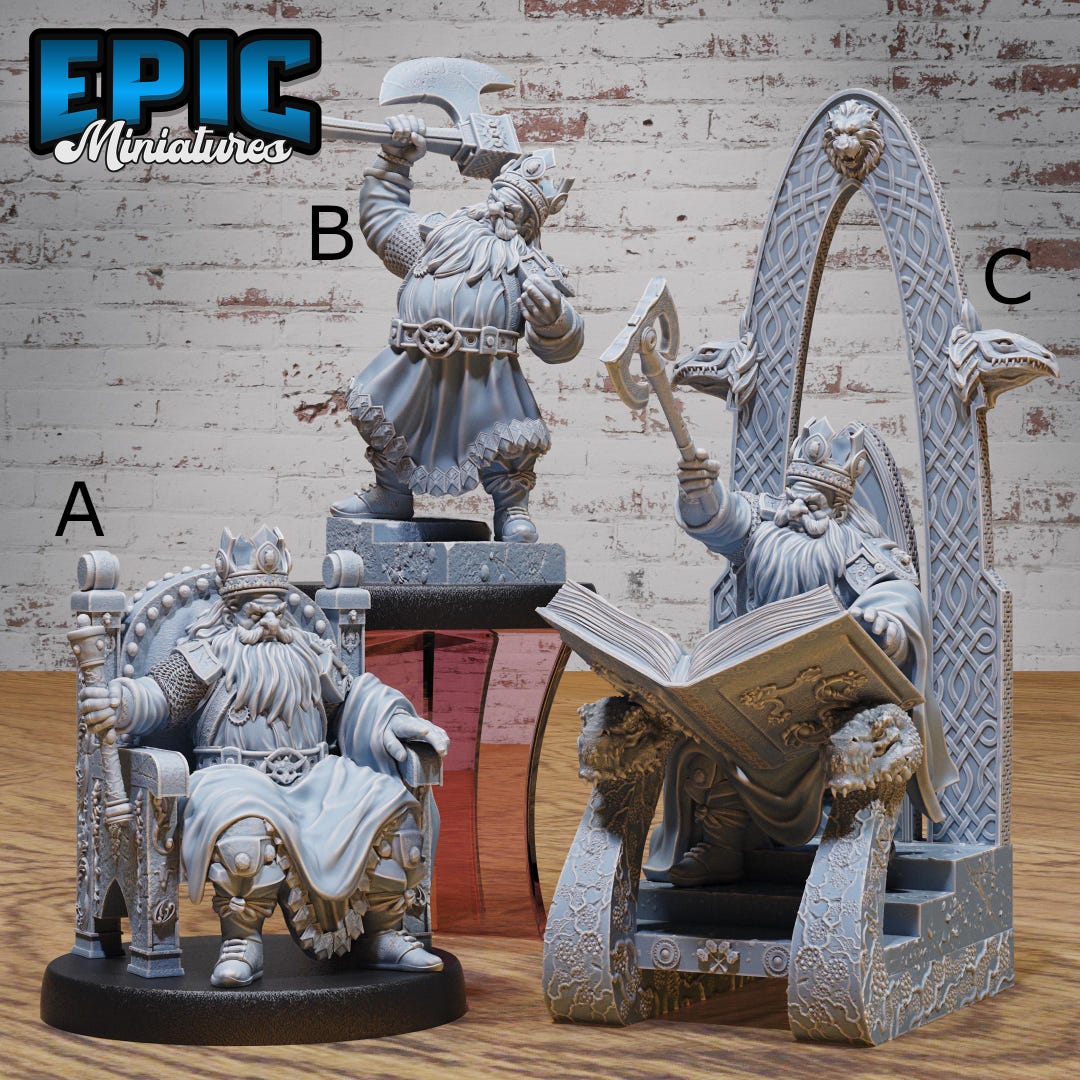 Dwarf King - Epic Miniatures - Etsy