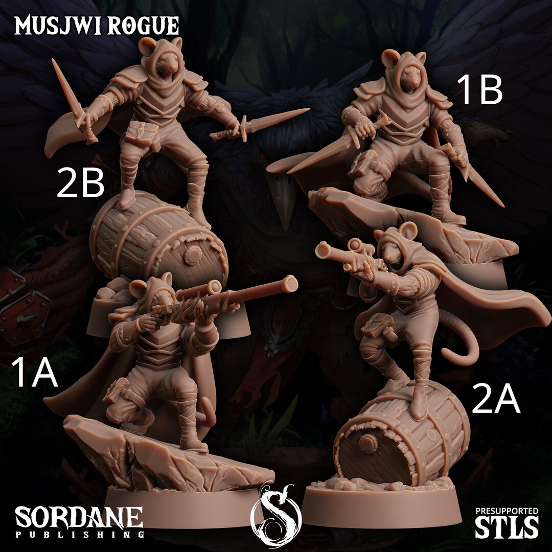 Musjwi Rogue, Mousefolk Sniper - Sordane Publishing | 28mm and 32mm ...