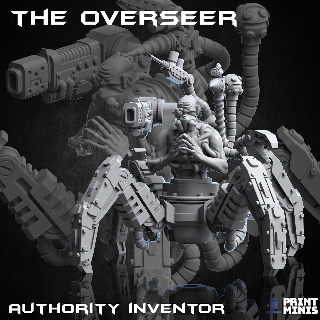The Overseer - Print Minis | 28mm and 32mm | Wargaming | Dnd | Tabletop ...