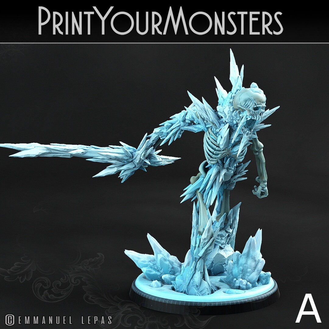 Hoarfrost Ice Skeletons Print Your Monsters D&D - Etsy