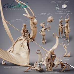 Air Cavalry Kalan, Flying Dinosaur Mount Cobramode Miniature Wargaming ...