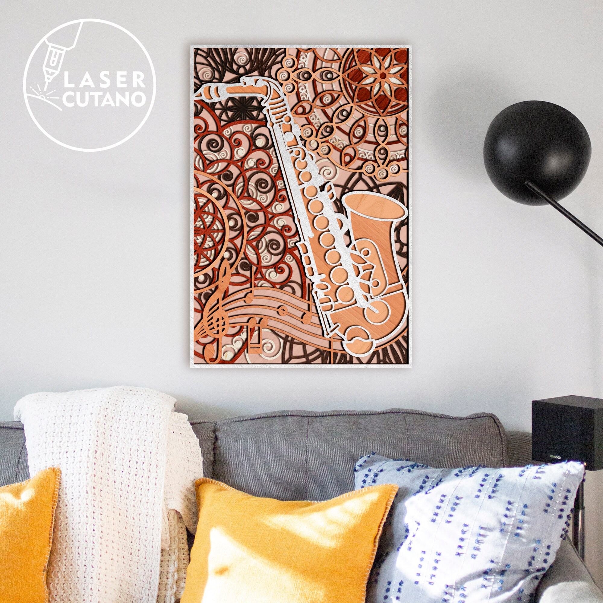 Saxophone Svg for Laser Cutting Music Laser Svg and Laser Cut Files ...