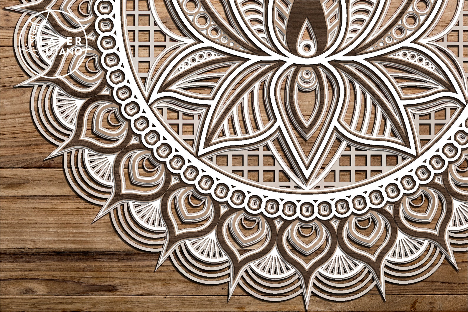 Multilayer Laser Cut DXF MANDALA LOTUS Mandala Svg Files - Etsy