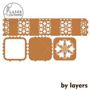 Christmas Laser Cut Box File Svg Pattern and Glowforge Box Svg, Wooden ...