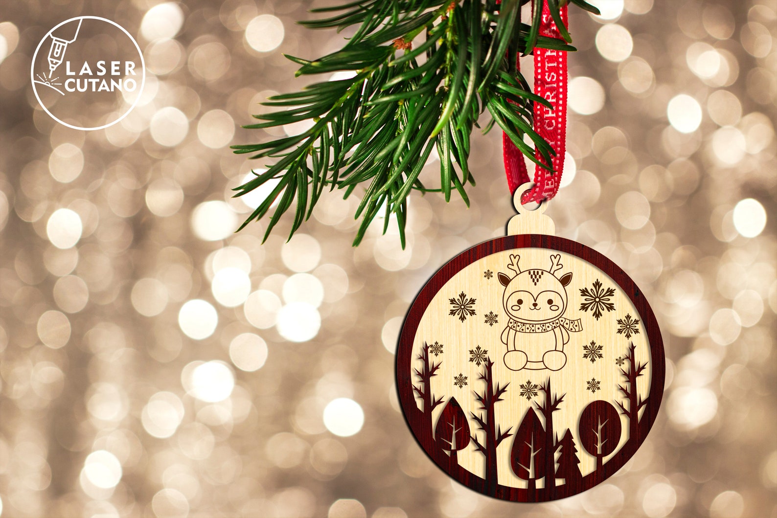 Svg Ornament CHRISTMAS Laser Cut Files and Laser Engraving - Etsy