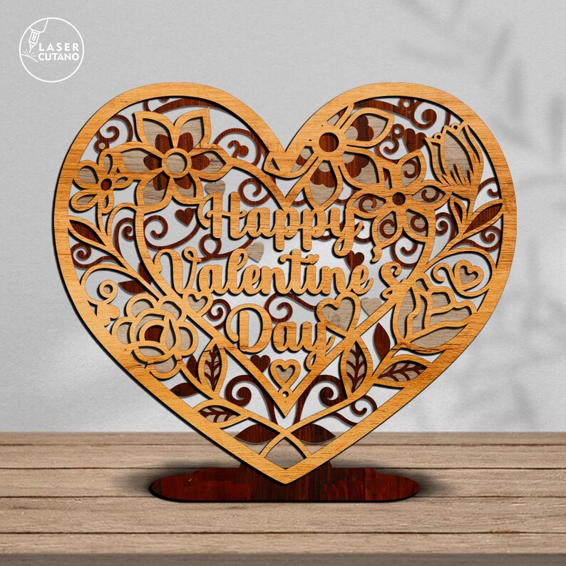 Valentine's Day Svg Heart Laser Files, Valentines Day Laser Engraving ...