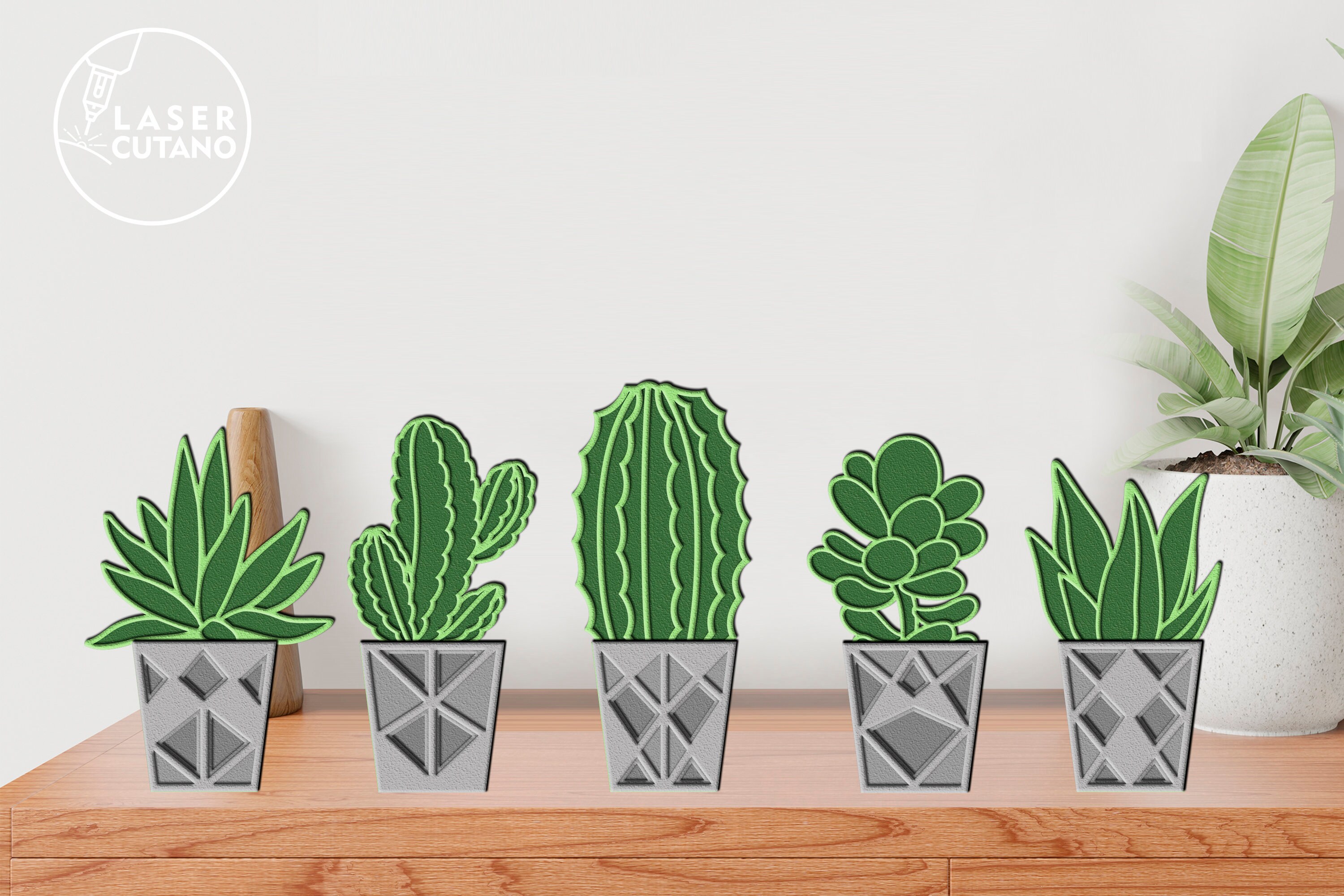 SUCCULENT Laser Cut Files Svg Succulent Cuttings and Files for | Etsy