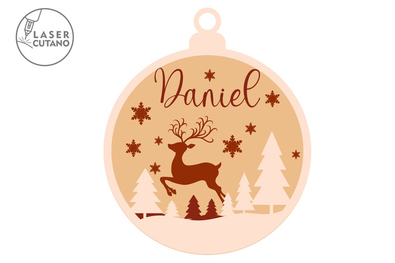 Svg Christmas Ornaments Laser Cut Files Bundle Templates New Etsy