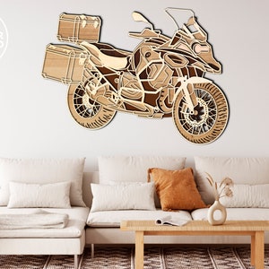 MOTORCYCLE Laser Cutting Wall Art Laser Cut File and Dxf Cnc, Moto Svg ...