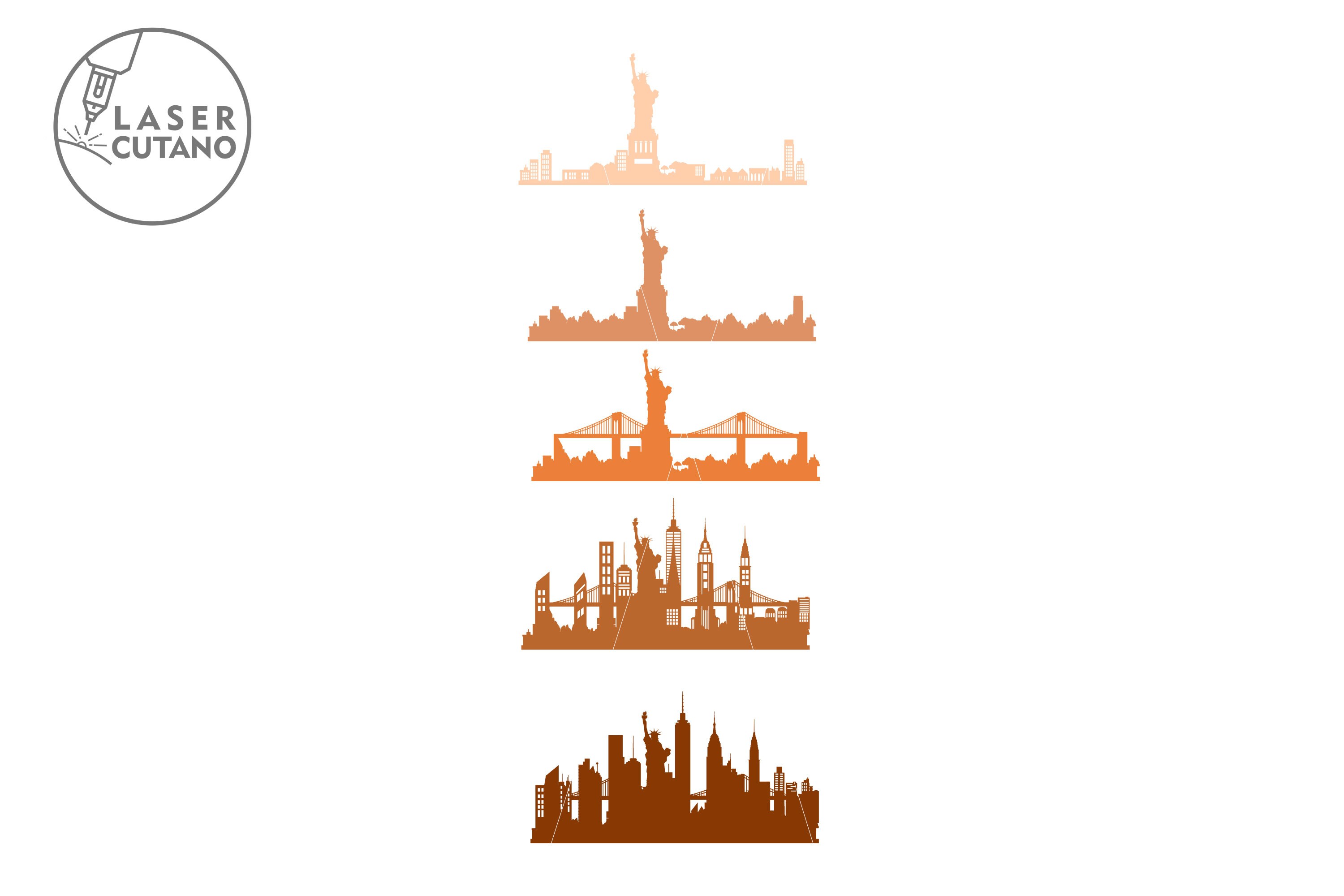 SKYLINE CUSTOM Laser Cut File Laser Cutting Svg, Custom Laser Cut ...