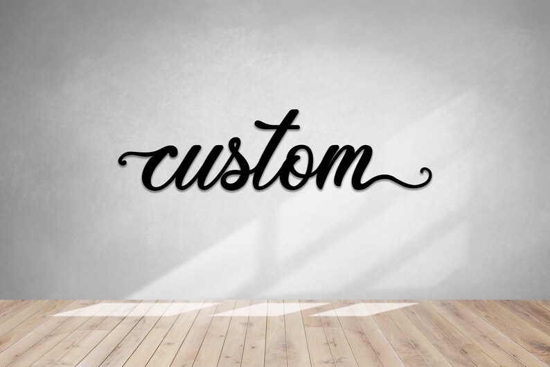 CUSTOM Laser Cut Sign Custom Laser Cut Wood Acrylic Name Metal - Etsy
