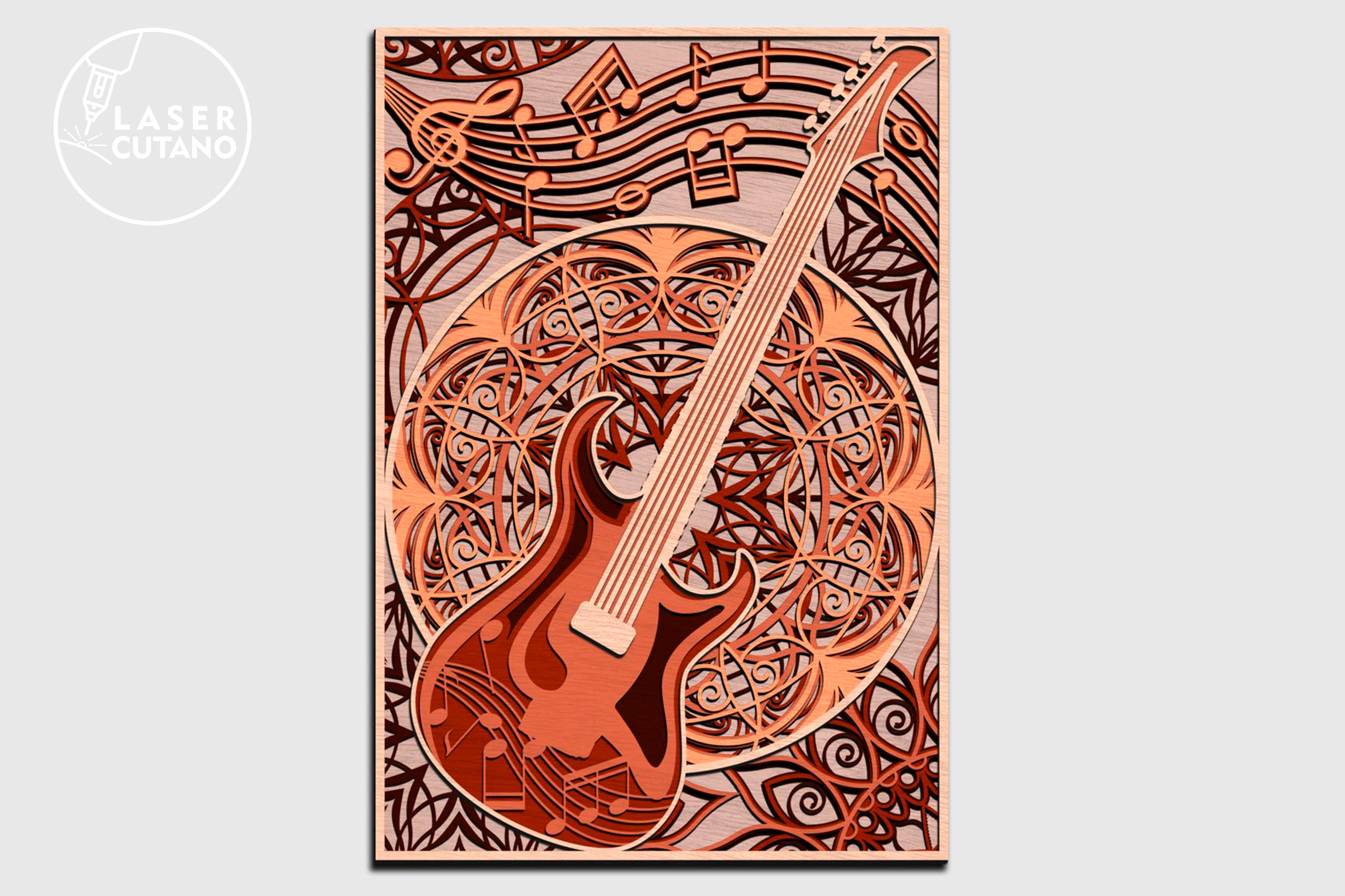 GUITAR Svg Cut Files for Laser Layered Svg Files and Dxf File - Etsy