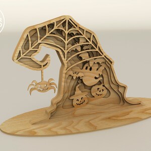 Laser Svg Halloween Laser Cut Files Hat Halloween Glowforge Svg Dxf ...