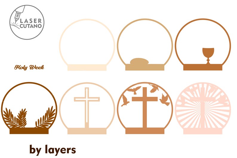 Holy Week Laser Cut Easter Svg Religious Dxf and Christian - Etsy