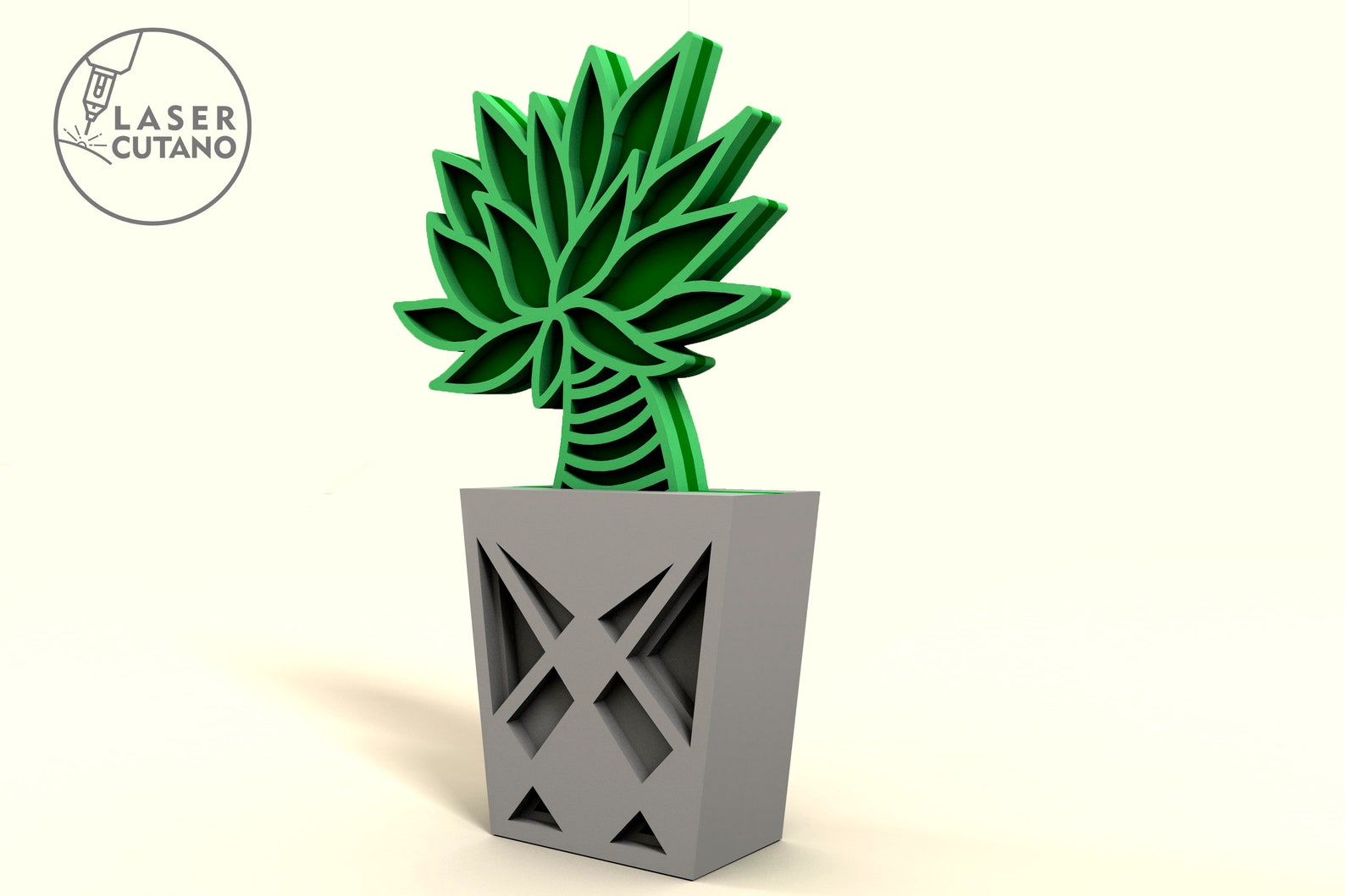 CACTUS Laser Cut File Svg Succulent Laser File and Laser Cut Wood ...